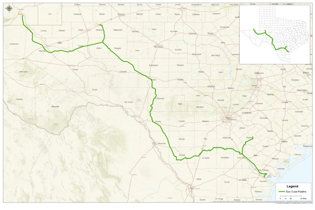 EPIC Crude Pipeline Map – EPIC